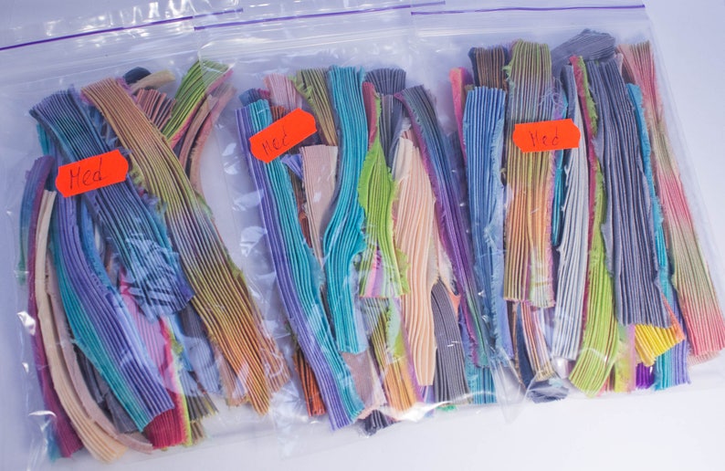 Shibori Mix 2 Yard Silk Shibori Ribbon Handmade Handmade Pleated ...