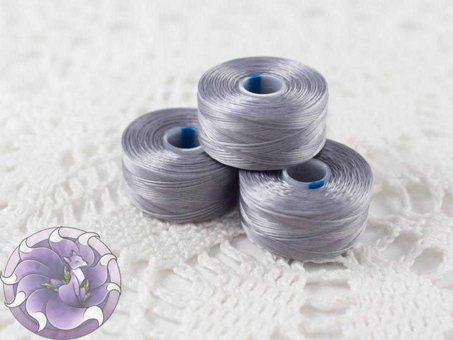 Grey Nylon 15/0 C-lon Beading Thread Size AA for 11/0 Thread 75 Yards ...