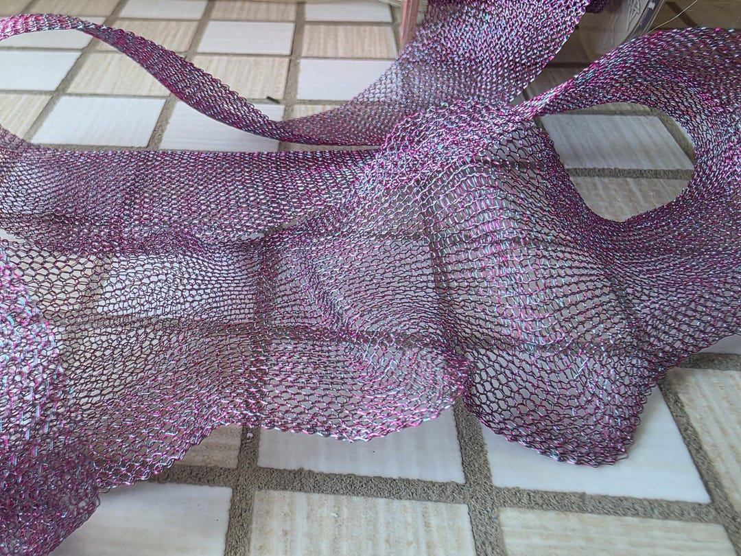 1 Meter Italian Style Wire Mesh Ribbon 35mm, Tubular Copper Mesh ...