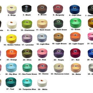 Grey Nylon 15/0 C-lon Beading Thread Size AA for 11/0 Thread 75 Yards ...