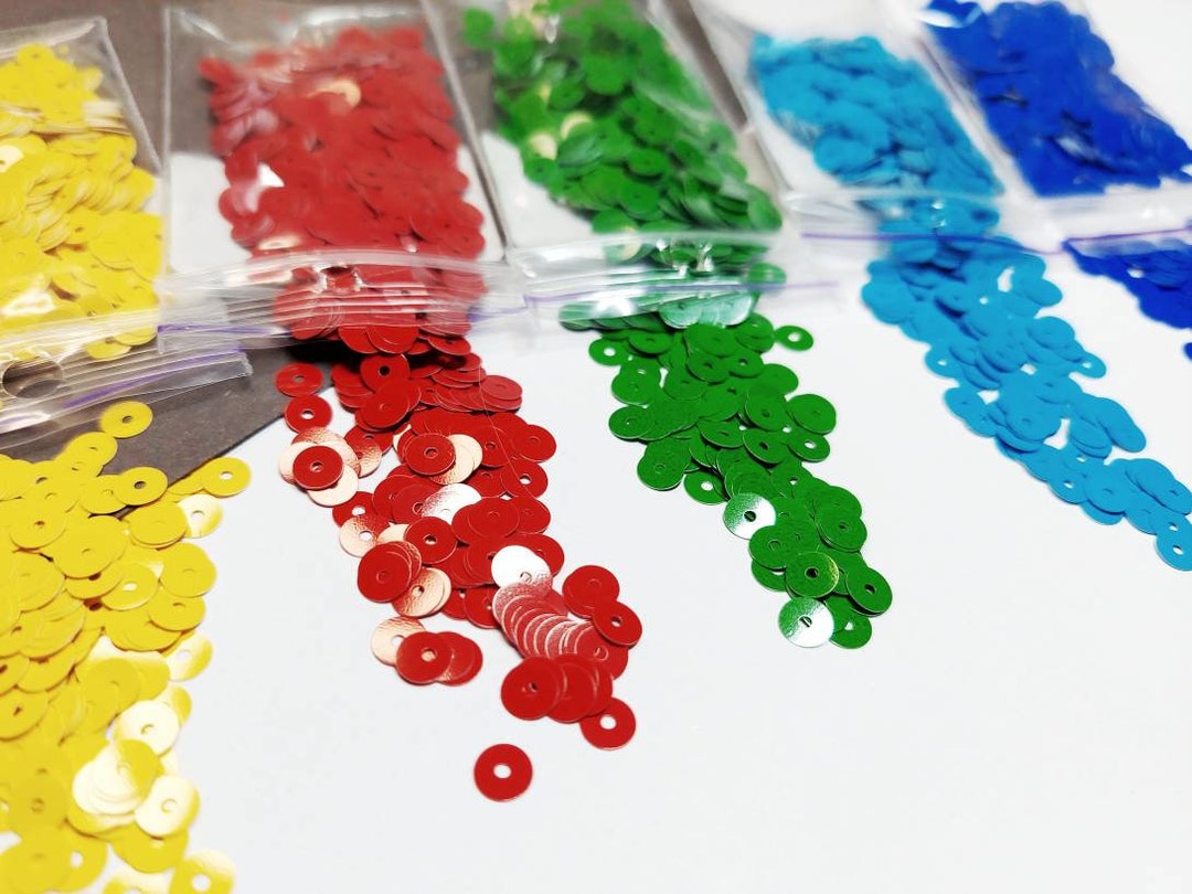 10g Ukrainian Loose Flat Sequins 4-5 Mm for Embroidery Flat Sequins ...