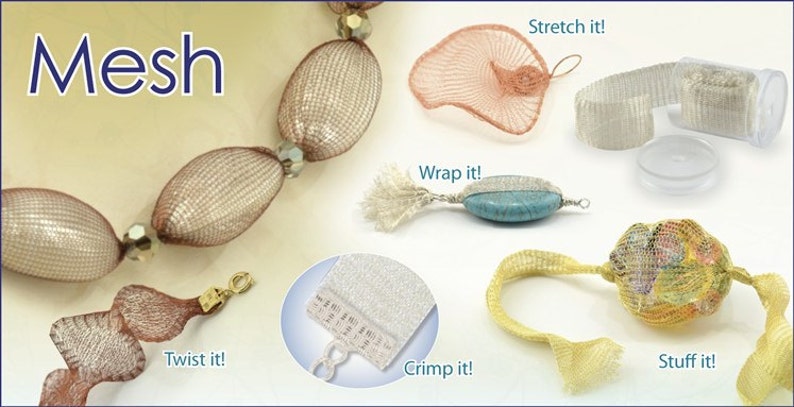 1-10 Meter Wire Mesh 12mm Crafting Material, Tubular Mesh Ribbon Mesh ...