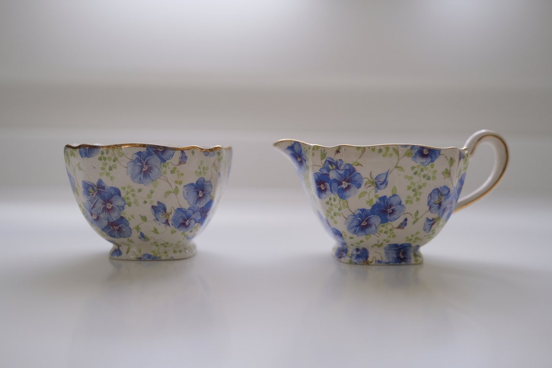 Vintage Lord Nelson Ware England Pansy Chintz Sugar and - Etsy