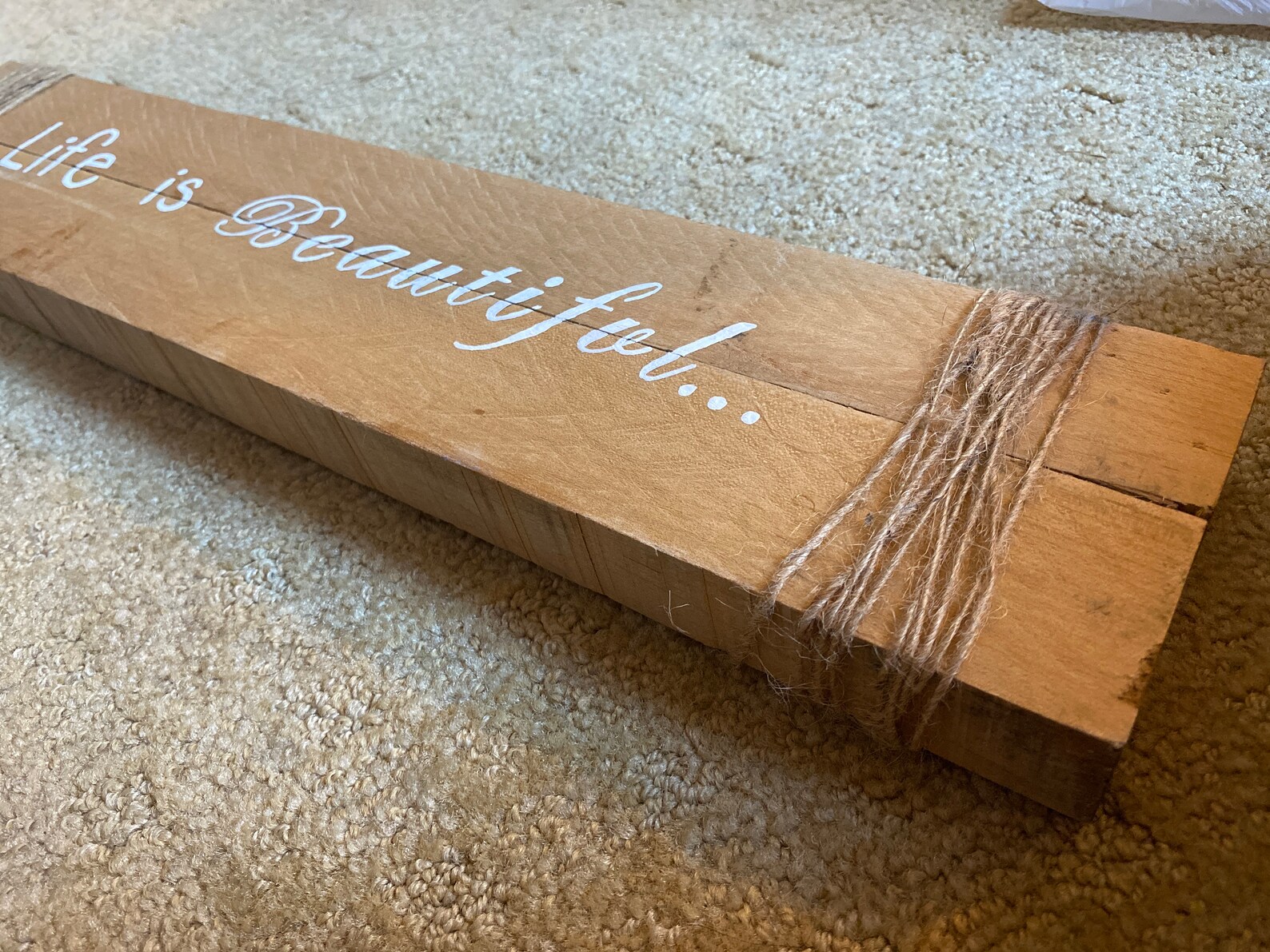 Life is Beautiful Wooden Home Decor Sign - Etsy
