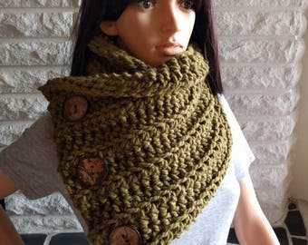 Scarf with buttons | Etsy