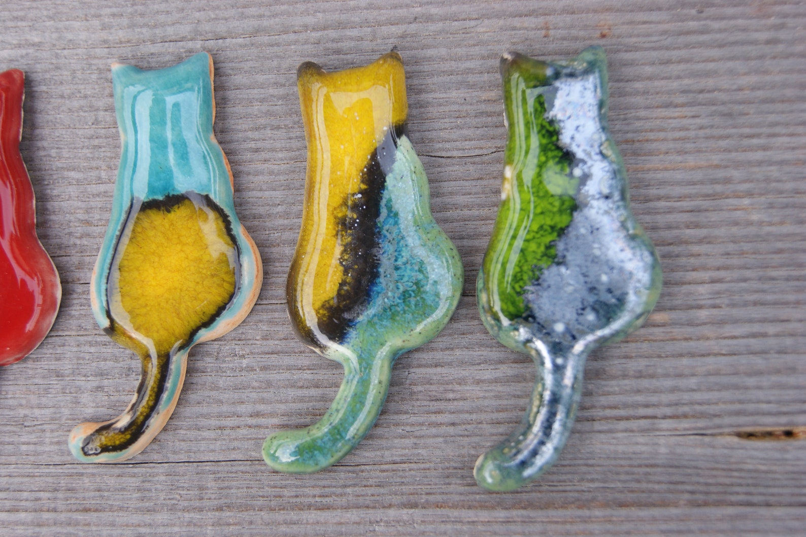 Cute Cat Brooch Ceramic Kittens Ceramic Brooch Cat Pin Cat - Etsy