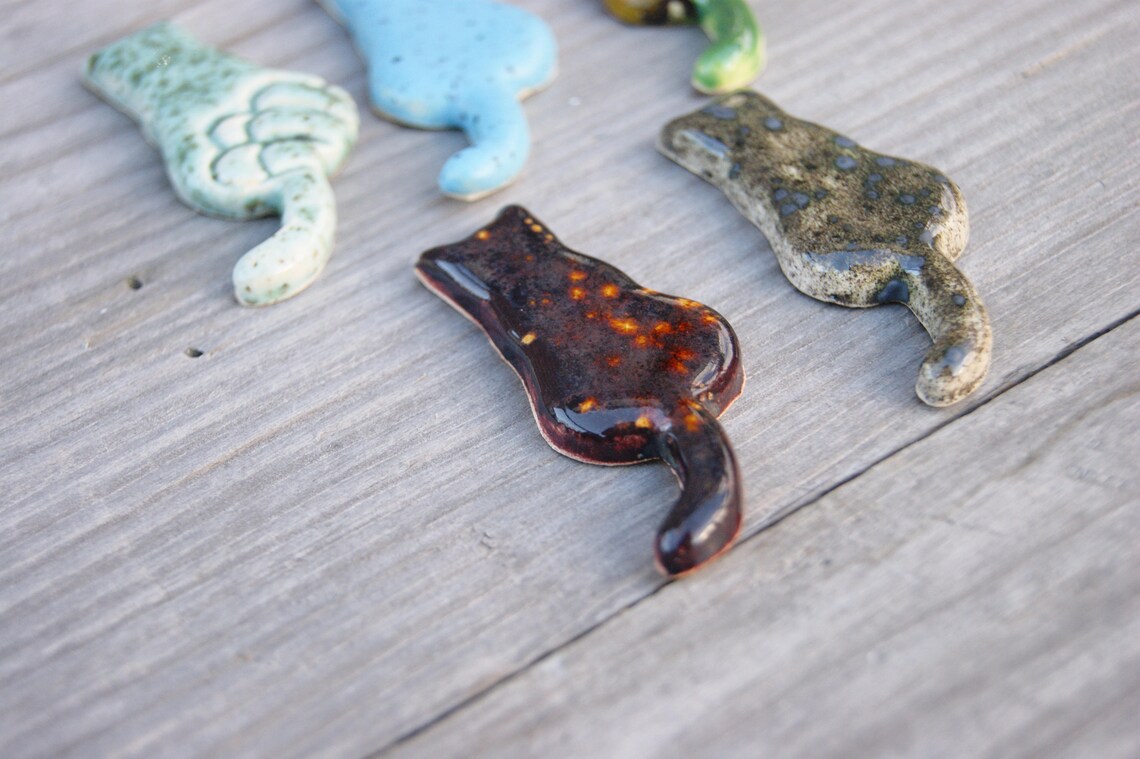 Cute cat brooch Ceramic kittens ceramic brooch cat pin cat | Etsy