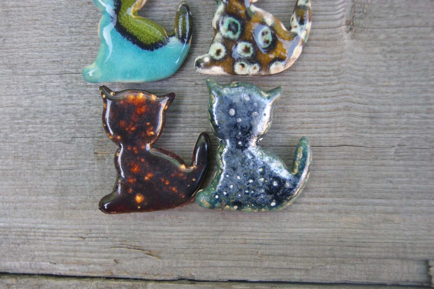 Cute Cat Brooch, Cat Pin, Ceramic Cat, Ceramic Brooch, Cute Brooches ...