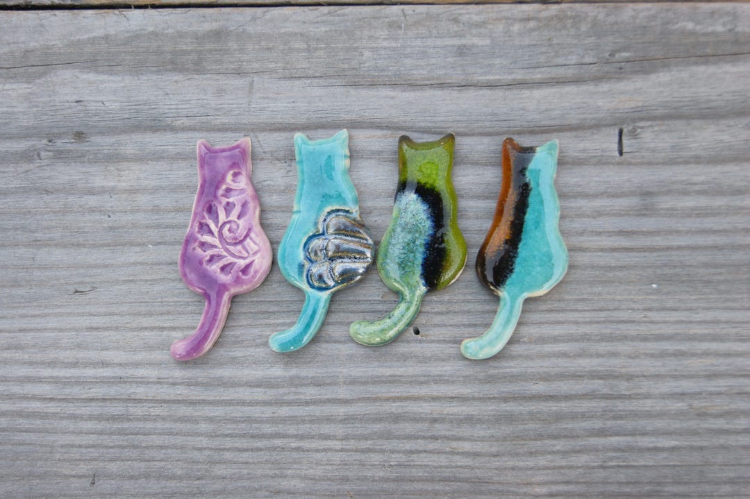 Cute Cat Brooch, Ceramic Kittens, Ceramic Brooch, Cat Pin, Cat Gift ...