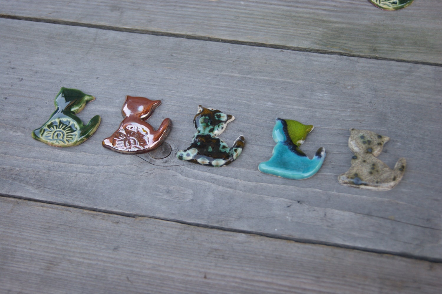 Cat Magnet, Kitten Magnet, Gold Cat Magnet, Office Decoration, Green ...