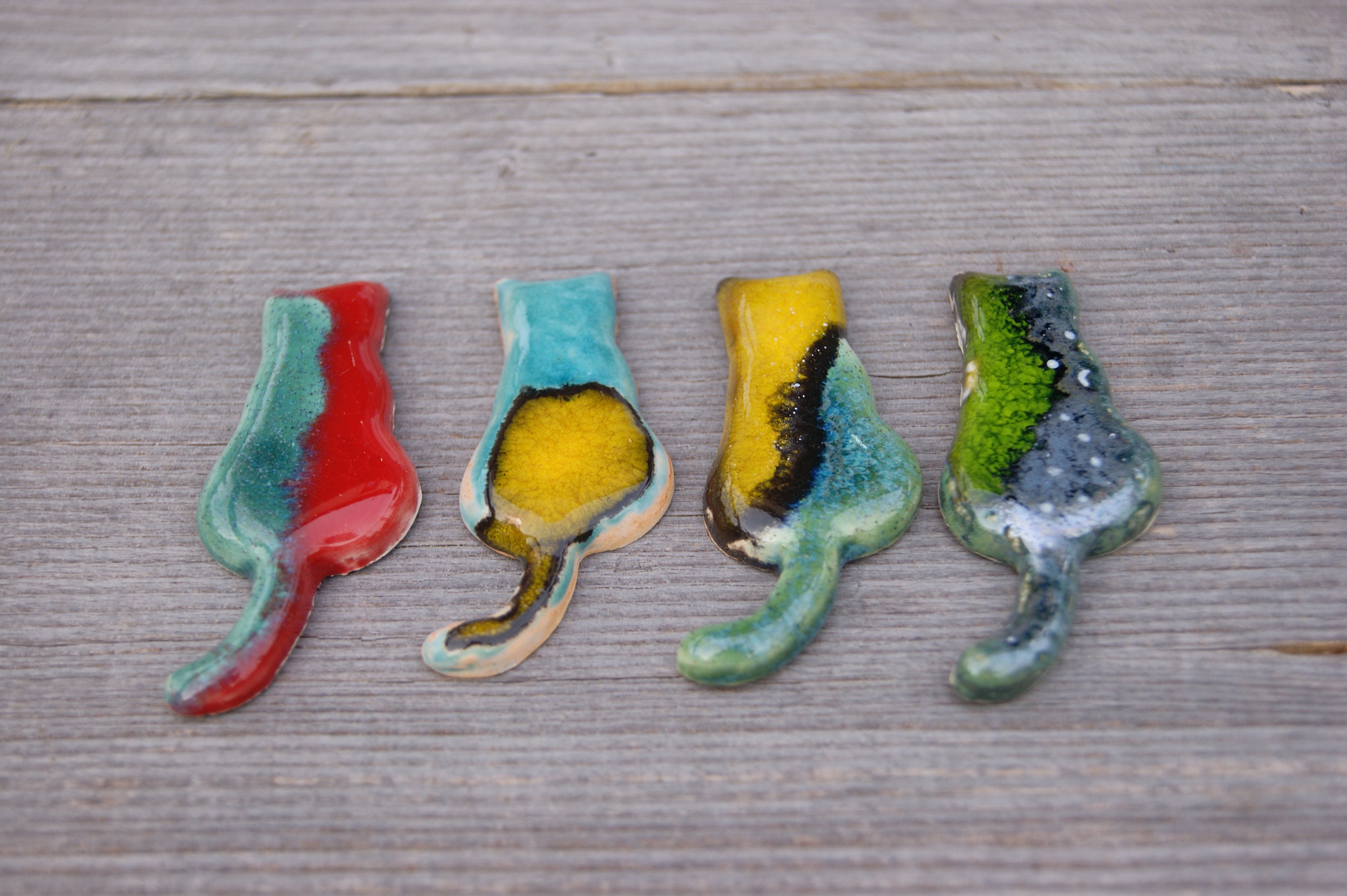 Cute Cat Brooch, Ceramic Kittens, Ceramic Brooch, Cat Pin, Cat Gift ...