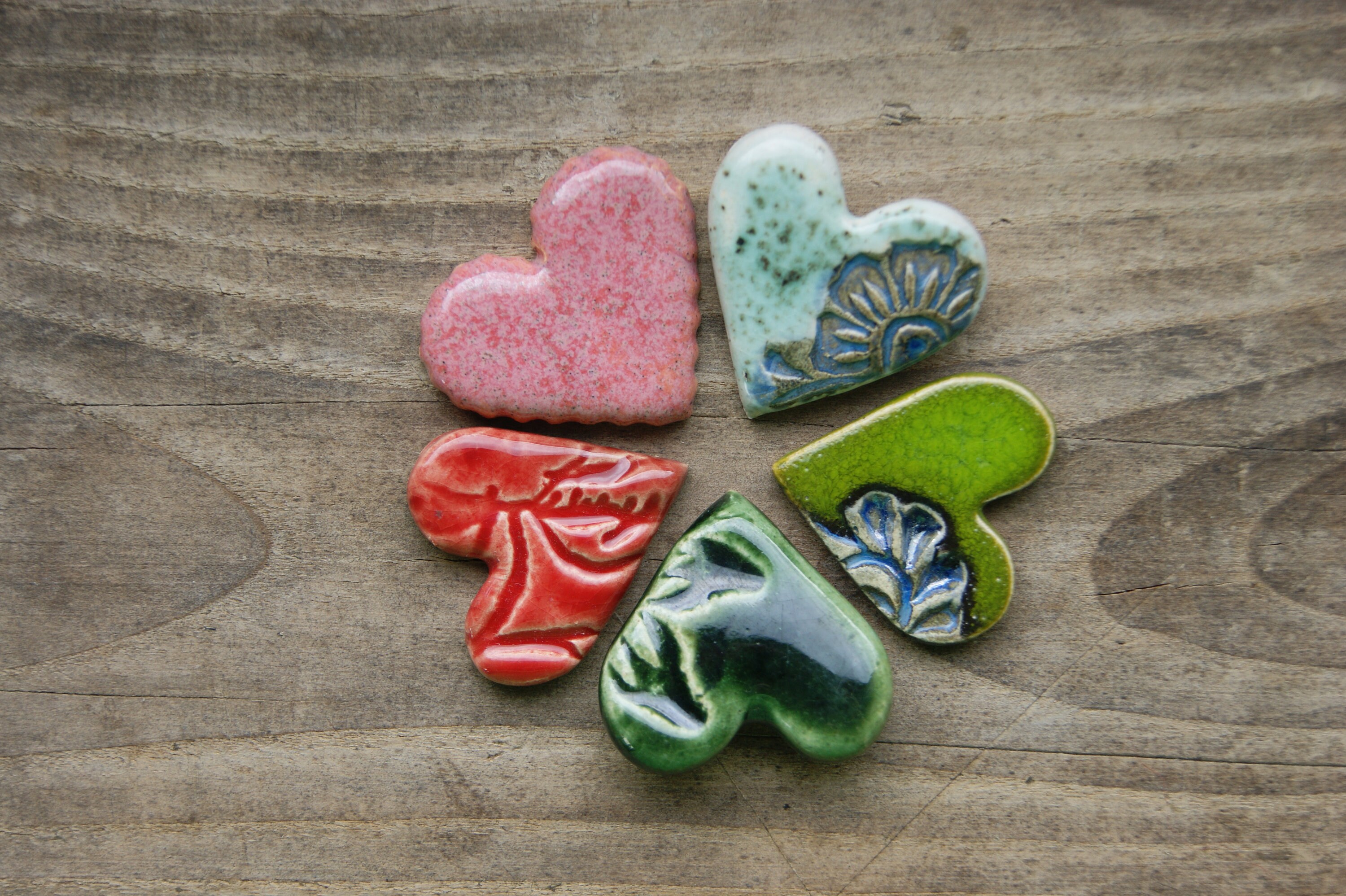 Little and Stylish Heart Brooch, Heart Pin, Perfect Gift Idea, Green ...