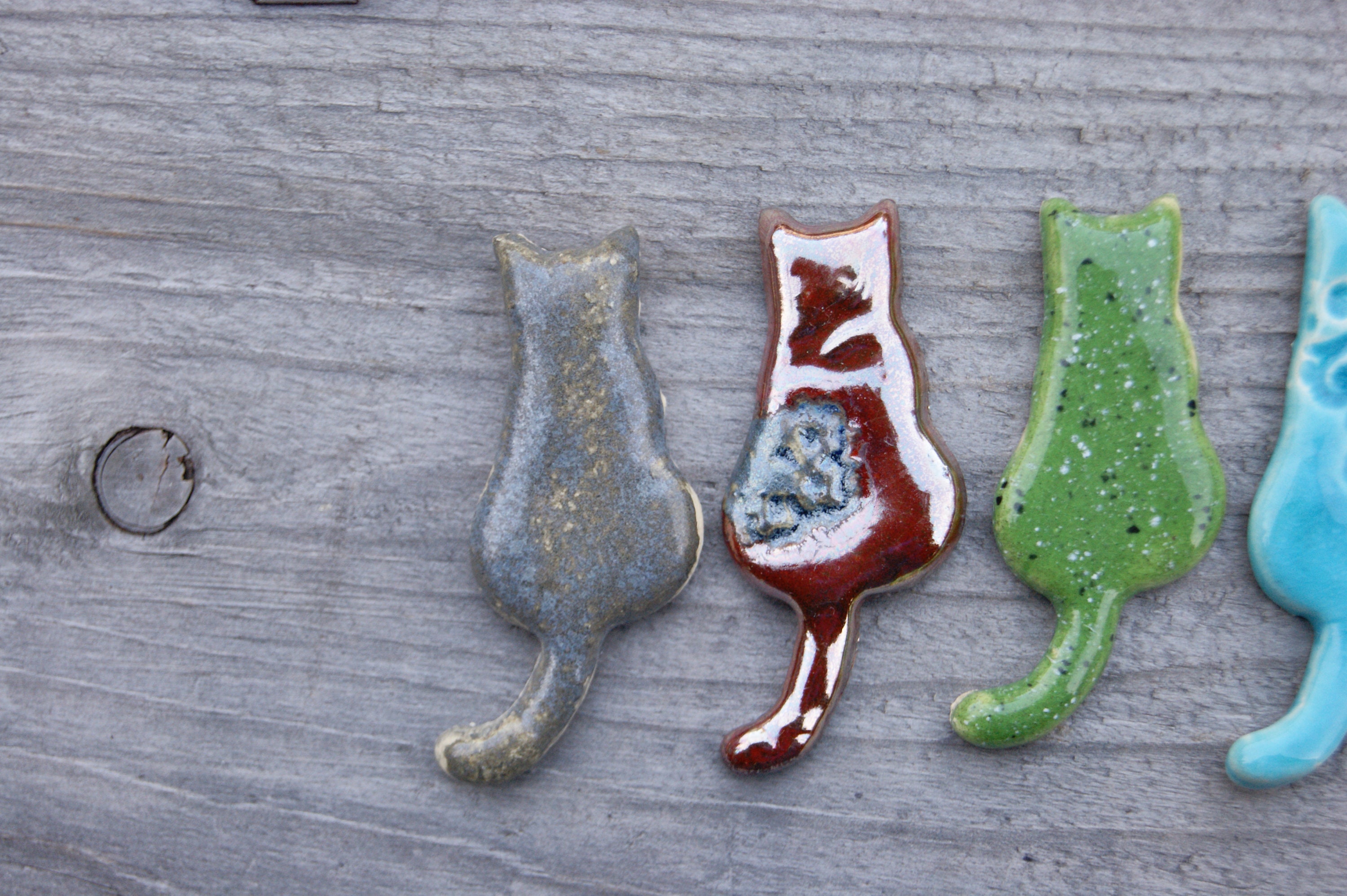 Cute Cat Fridge Magnet, Ceramic Cat Refrigerator Magnet, Cat Magnet for ...