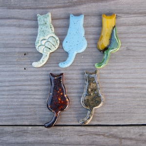 Cute Cat Brooch, Ceramic Kittens, Ceramic Brooch, Cat Pin, Cat Gift ...