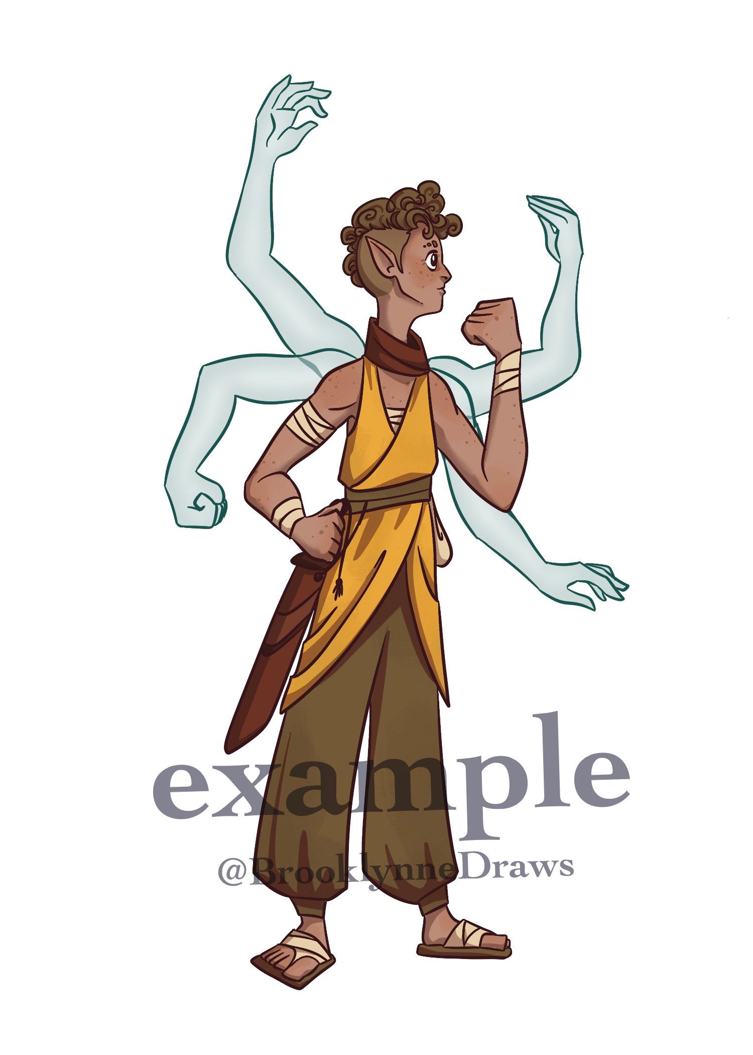 DND Full Body Fantasy Character Commission Digital File - Etsy