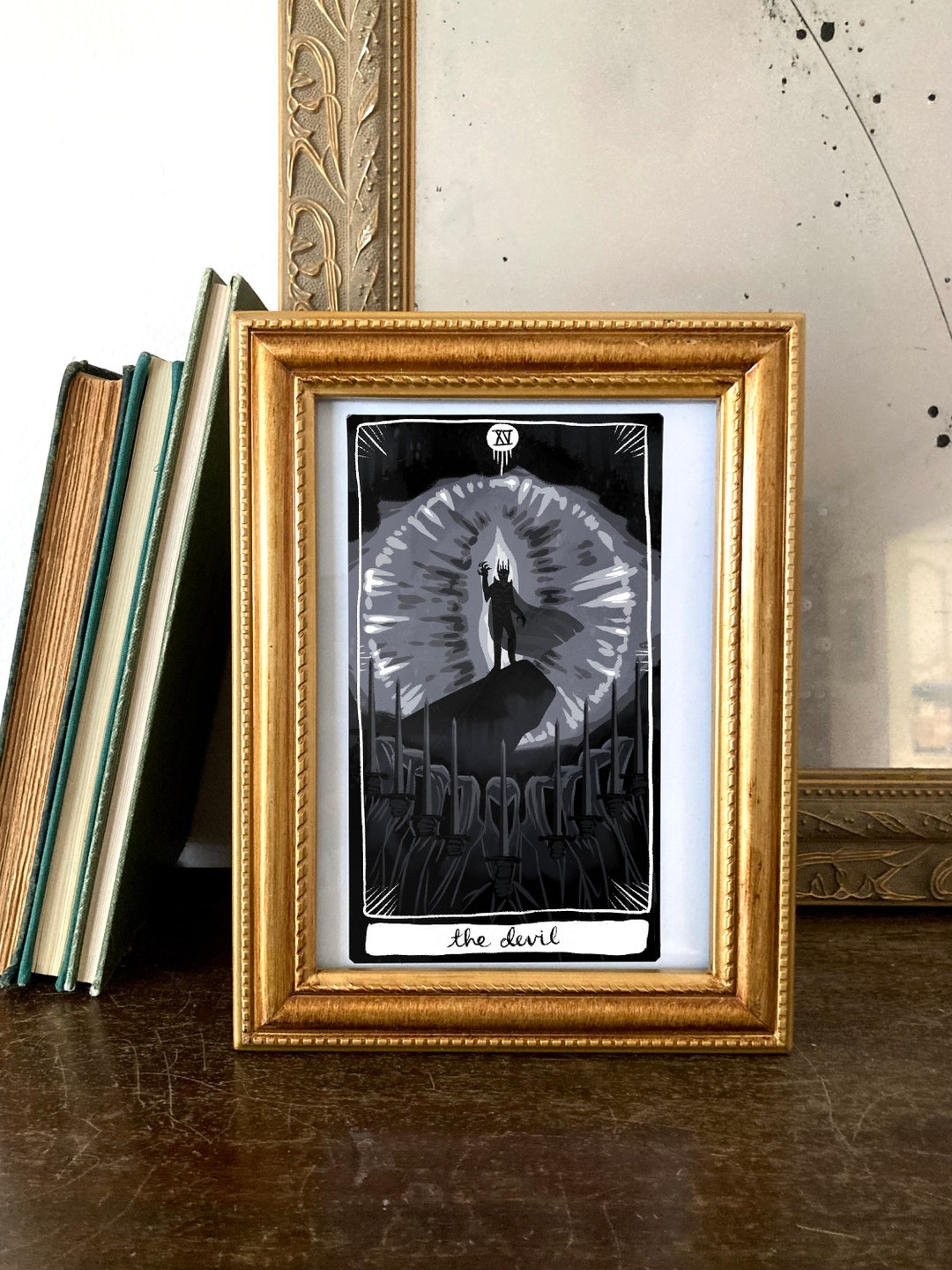 The Devil LOTR Tarot Print Sauron and Ringwraiths Nazgûl Major Arcana ...