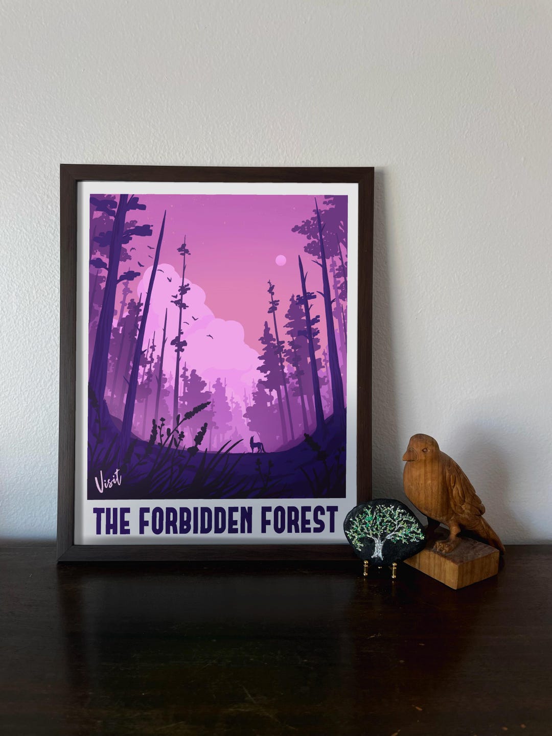 Forbidden Forest Travel Poster Print - Destination Poster, National ...