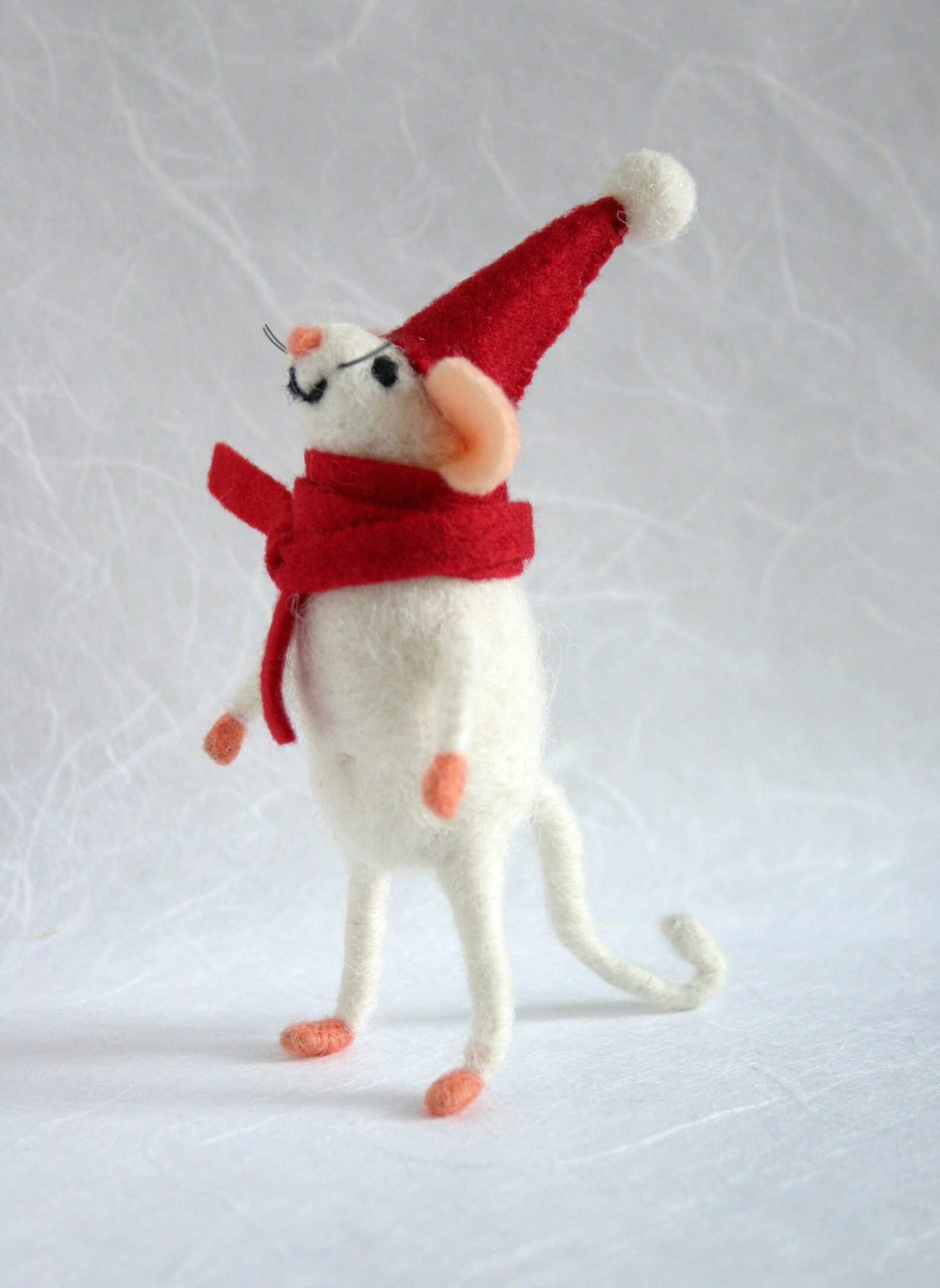 Felt Christmas Mouse Needle Felted Mouse Christmas Christmas - Etsy