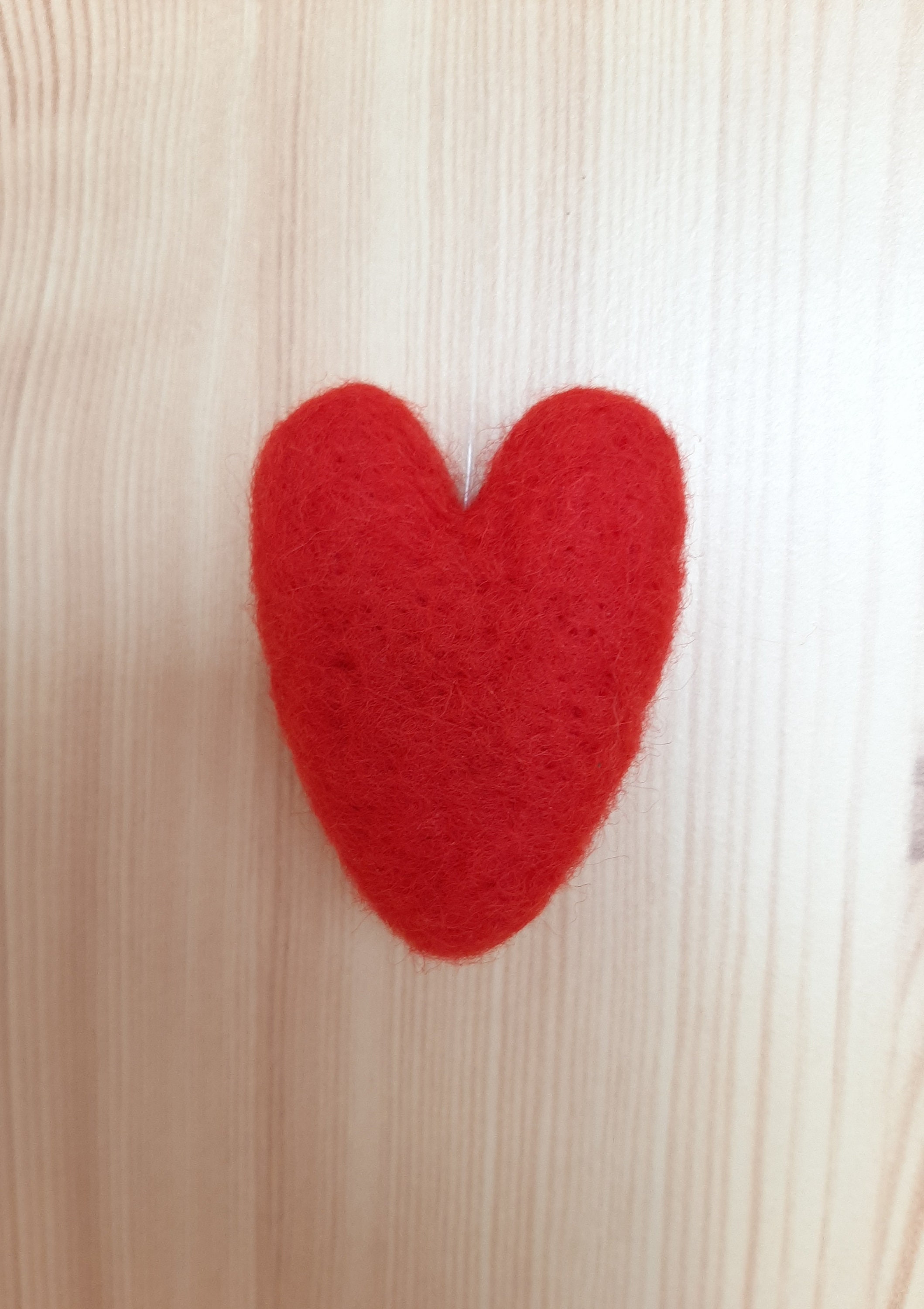 Heart Ornament Christmas Ornament Red Heart Felt Heart - Etsy