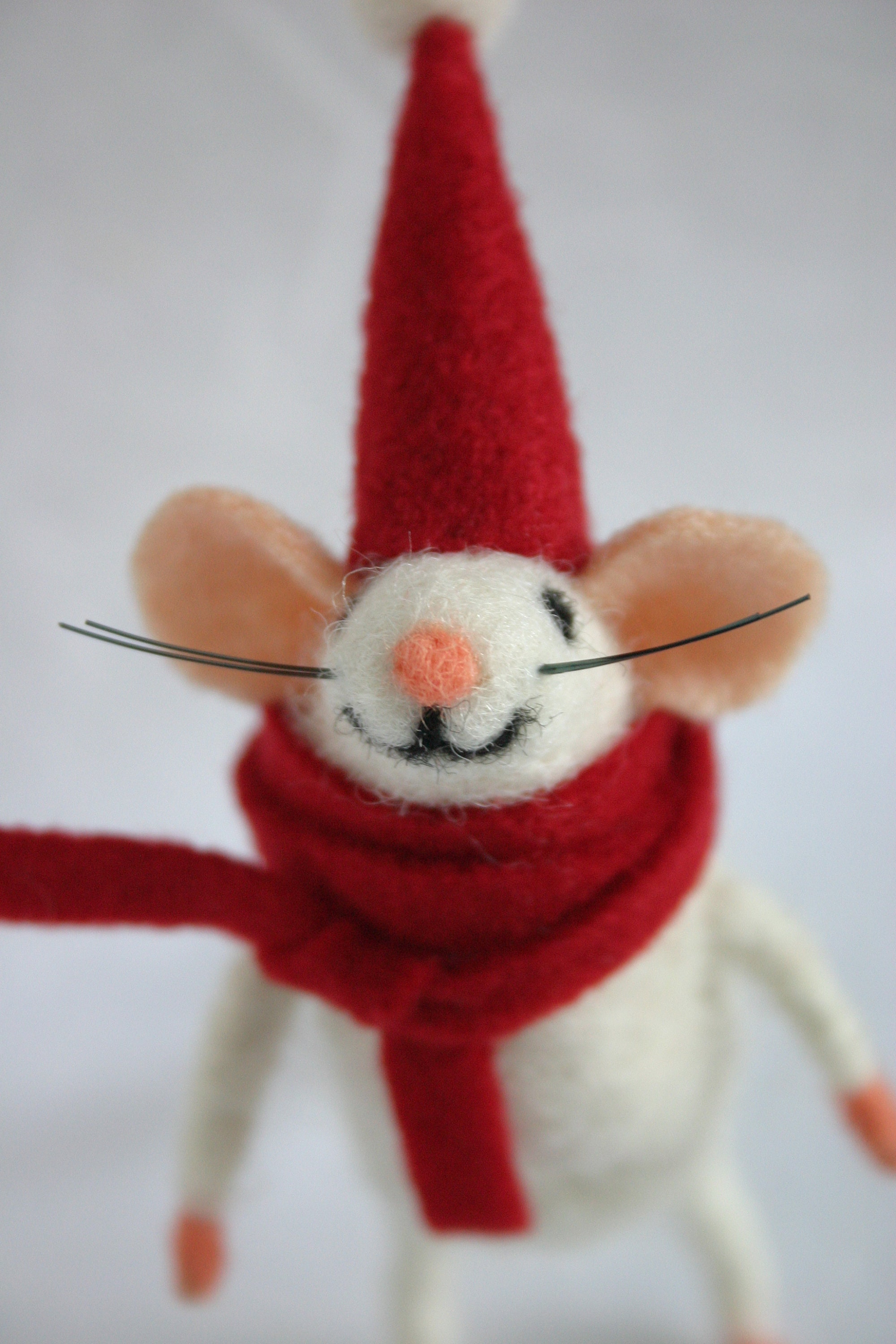 Felt Christmas Mouse Needle Felted Mouse Christmas Christmas - Etsy