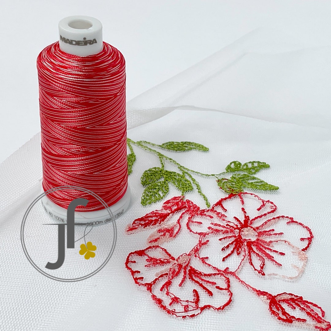 Embroidery Thread Shaded/ Variegated Red Tones, Madeira Professional ...
