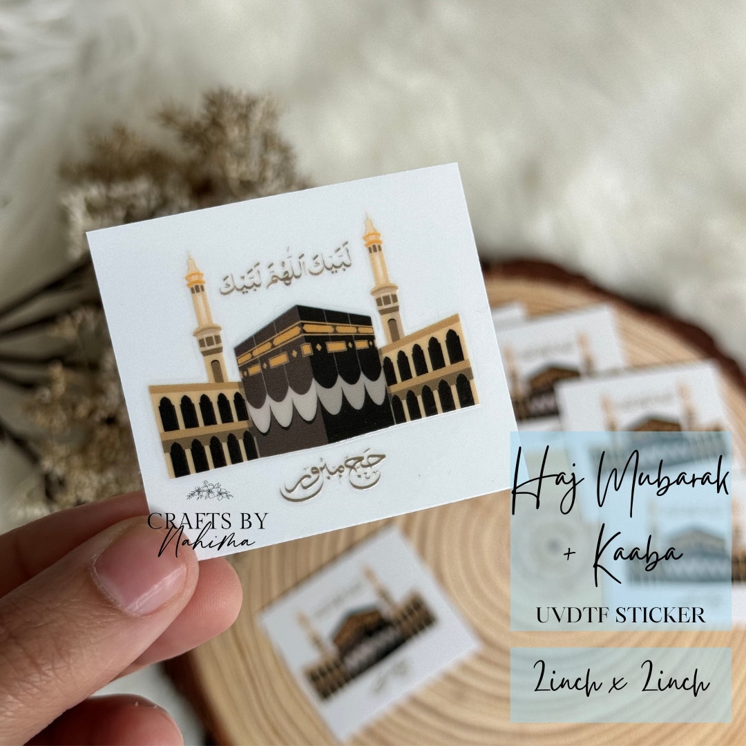 Hajj Mubarak Kaaba UVDTF Sticker, Resin Transfer Sticker - Etsy