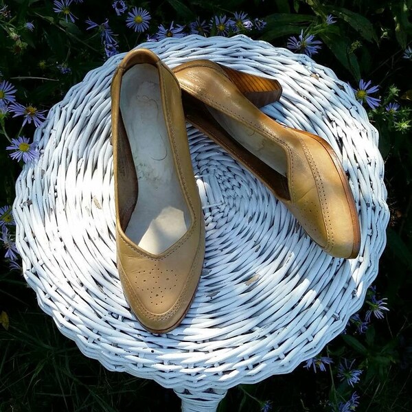 Stacked Heel Pumps - Etsy