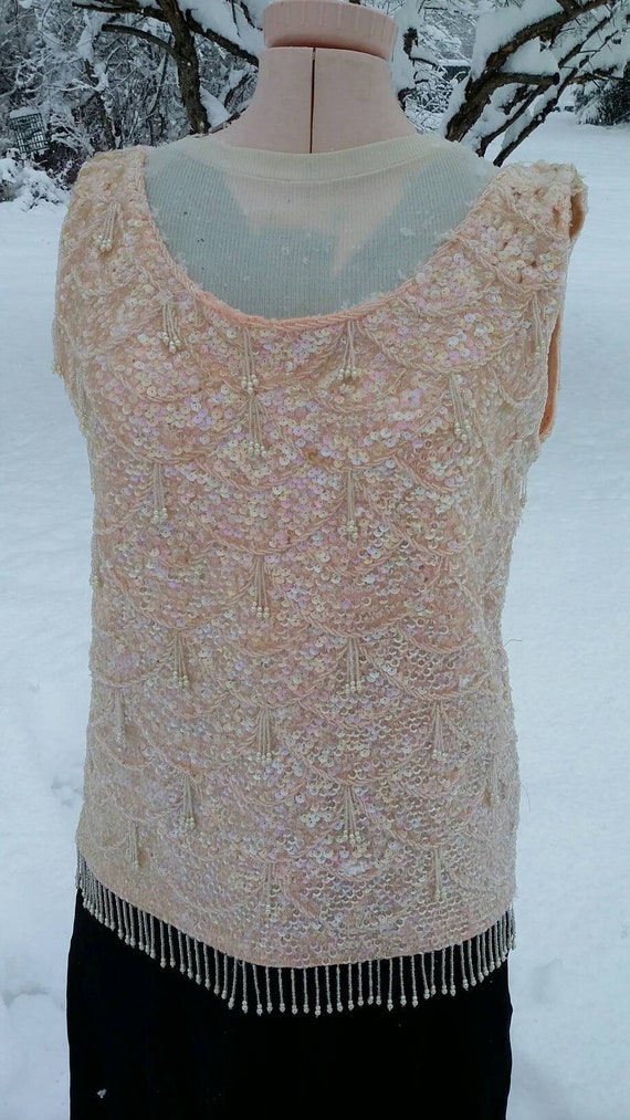 1920s Shell Pink Cotton Step-In - Gem