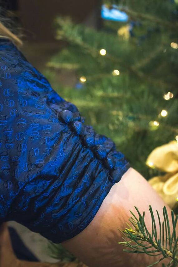 Beautiful Midnight Blue Holiday Dress - Gem