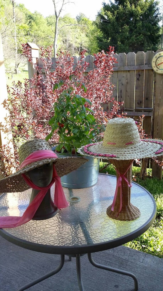 Big Straw Victory Garden Sun Hat - Gem