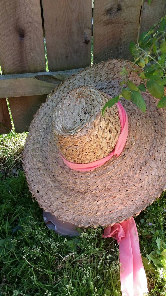 Big Straw Victory Garden Sun Hat - Gem
