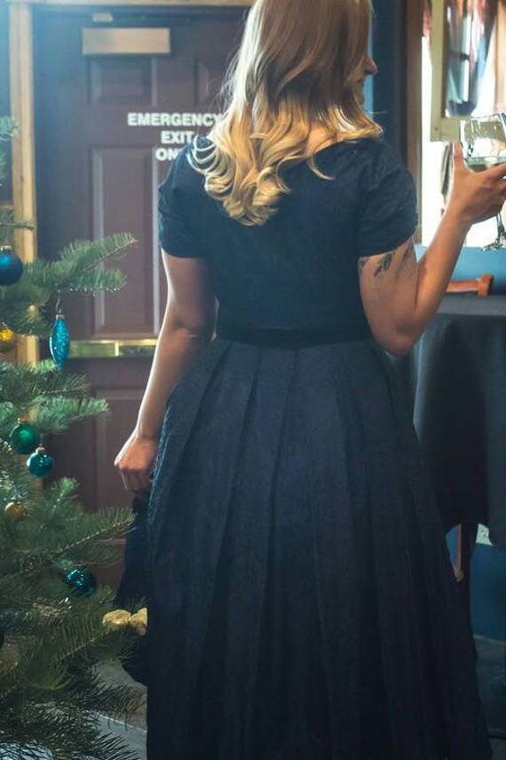 Beautiful Midnight Blue Holiday Dress - Gem