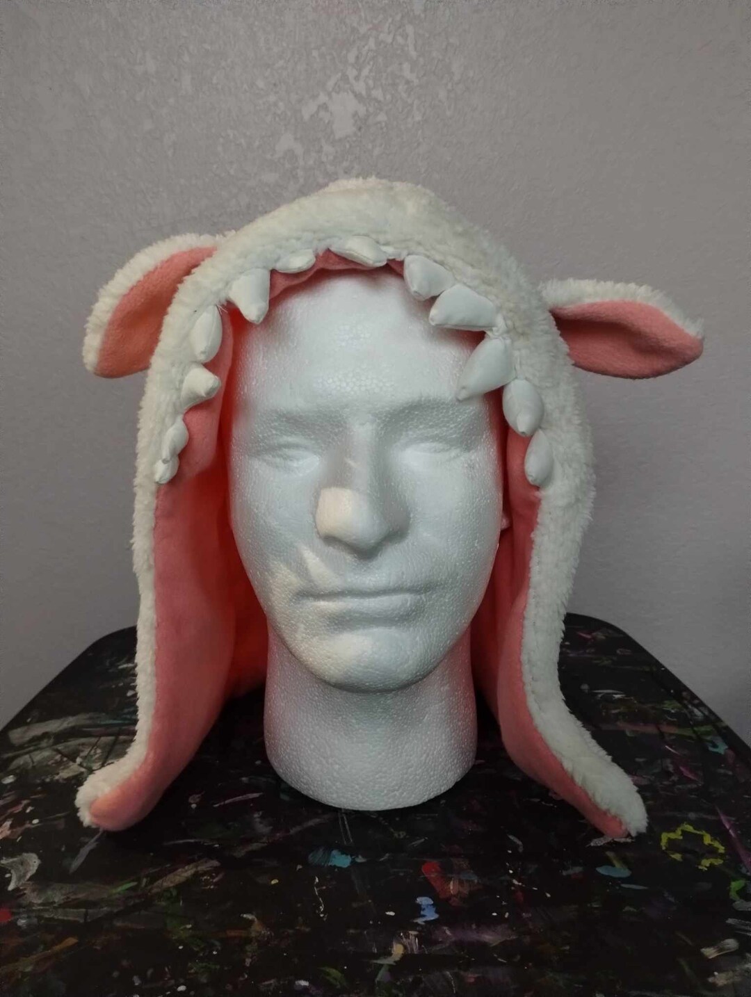 Monster Lamb Hat Handmade Creepy Cute Sherpa Hood - Etsy