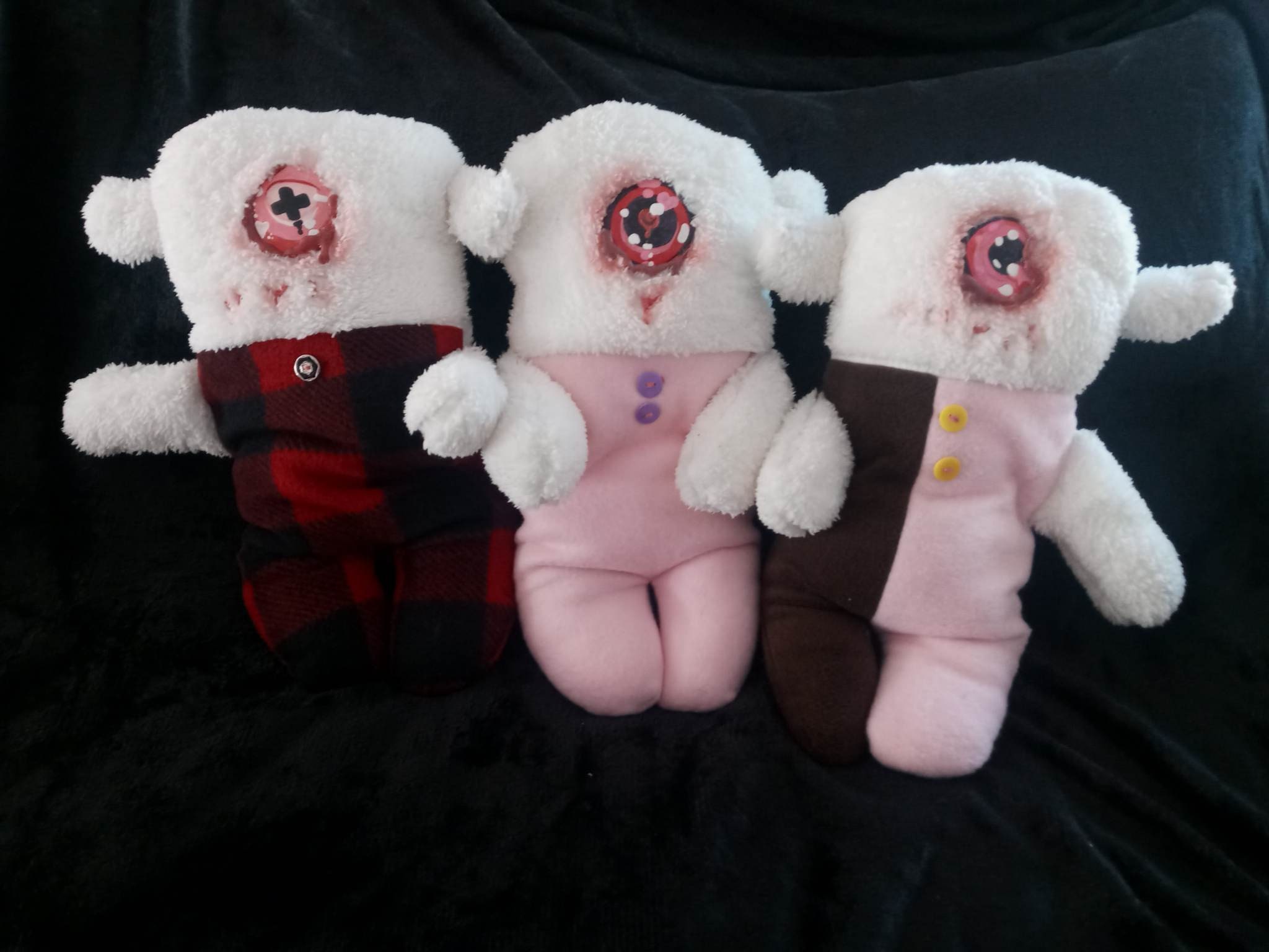 Cyclops Lamb Weighted Art Plush Hand Made, Clay Face. - Etsy