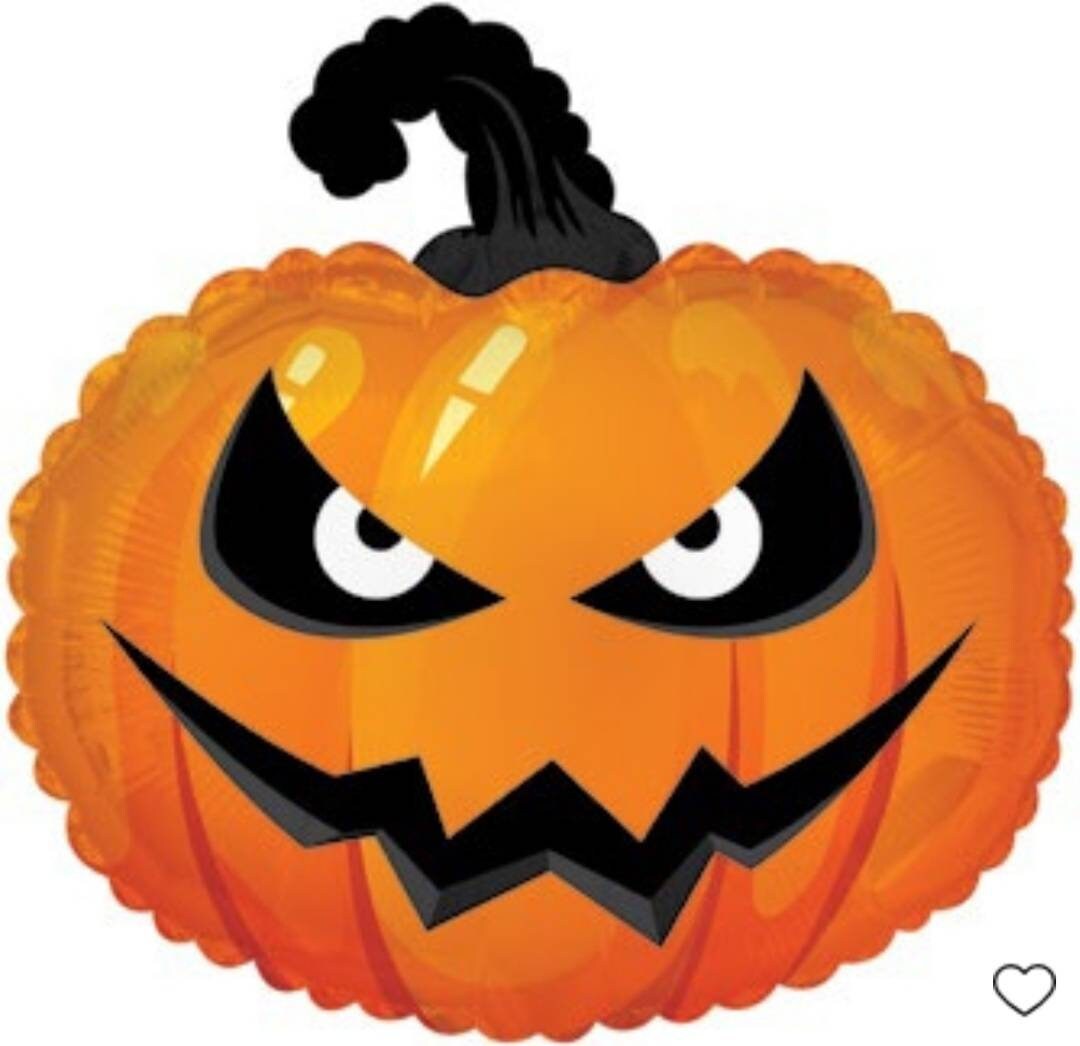 Grumpy Pumpkin 22 Foil Mylar Balloon Decoration - Etsy