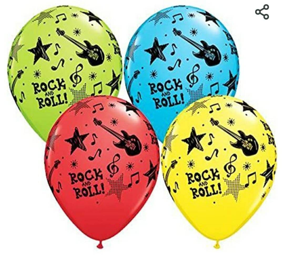 11 Rock and Roll Stars Balloons Decorations 6 Count - Etsy