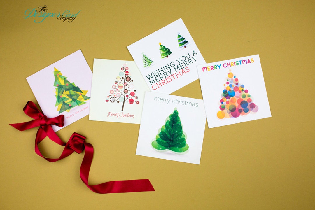 Assorted Christmas Cards - Pack of 5 - Etsy