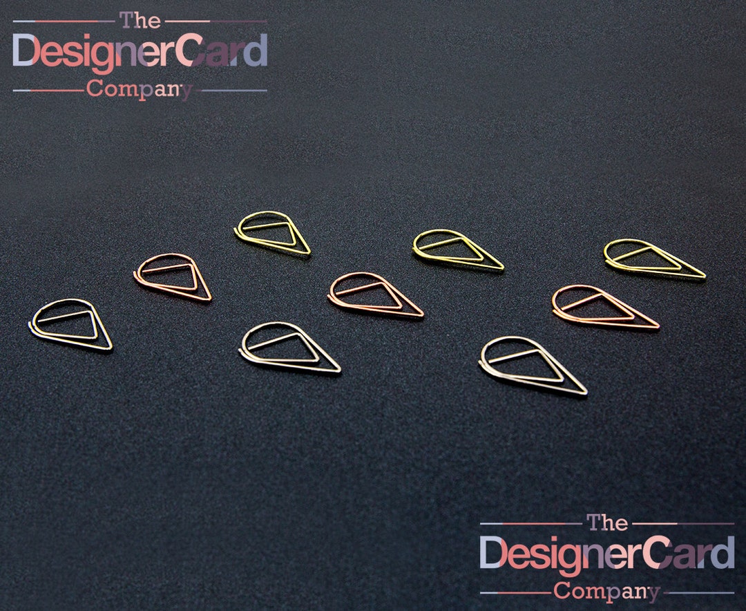 NEW 6 Pack Tear Drop Wire Paperclip | Paper Clip | Planner Clip | Wire ...
