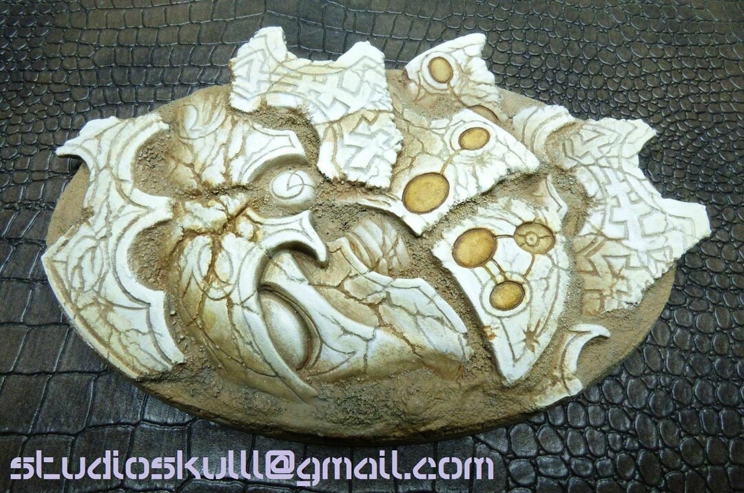 170x105mm Xxl Large Resin Base Terrain Scenery Eldar Ruins Imperial ...