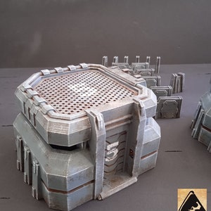 3D Printed Sci-fi Checkpoint Scenery Terrain for War Games 28mm/32mm ...