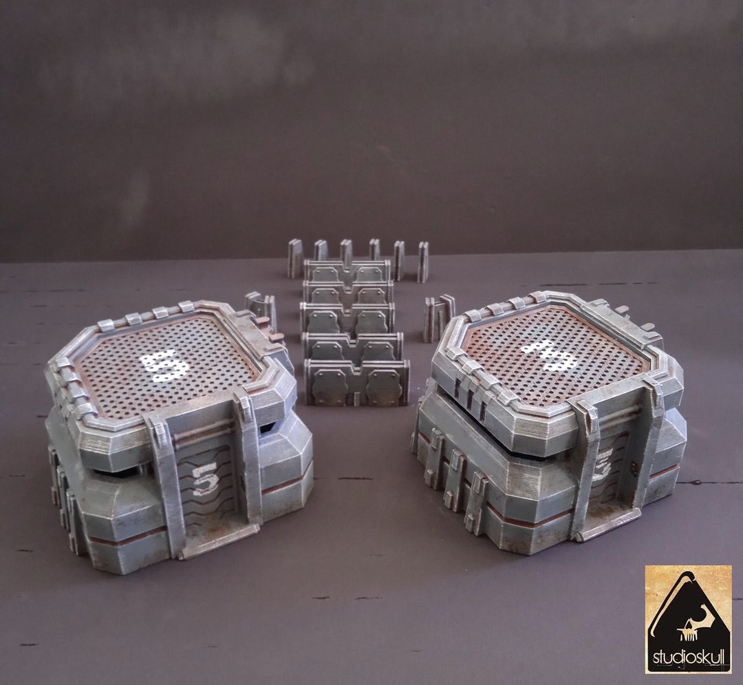 Sci-fi Checkpoint Scenery Terrain for War Games 28mm/32mm - Etsy