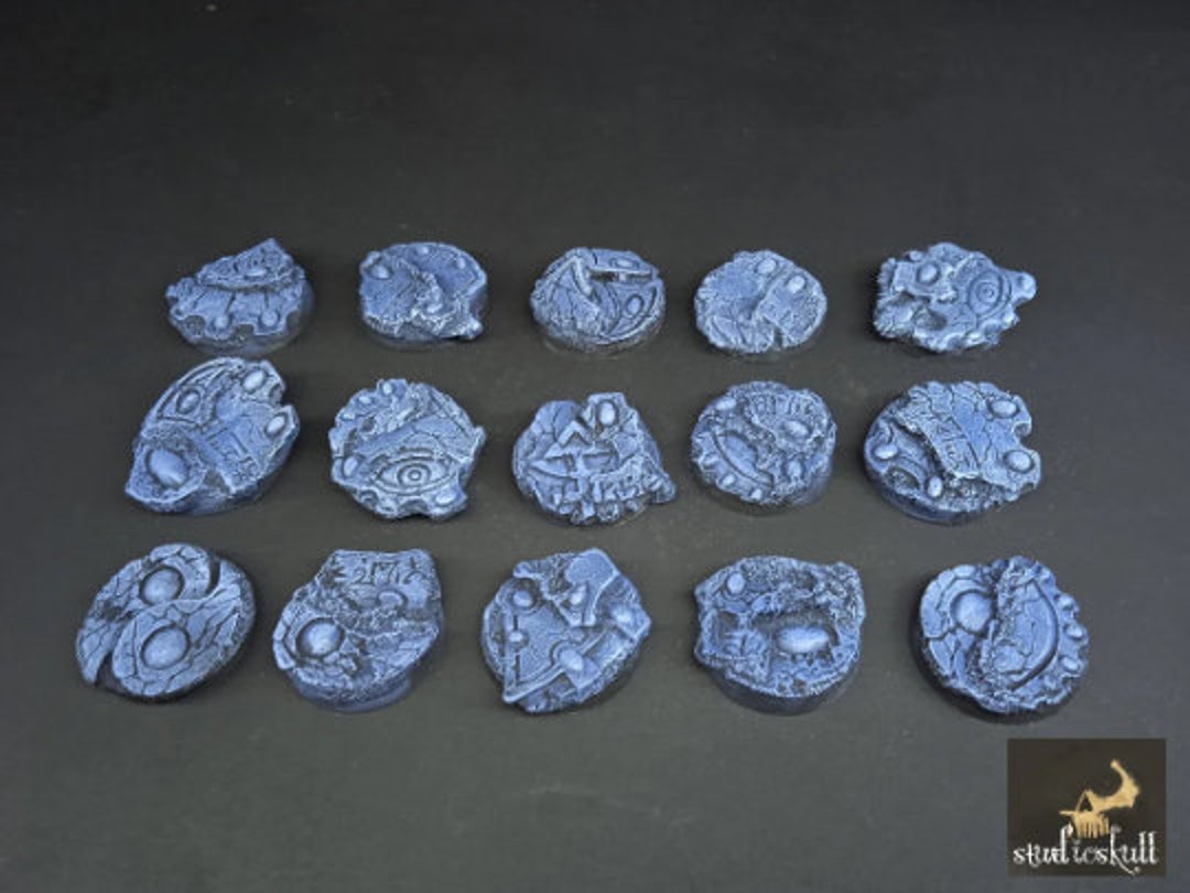 28,5mm X 15 Pcs Round Resin Bases Terrain Scenery Eldar Ruins - Etsy
