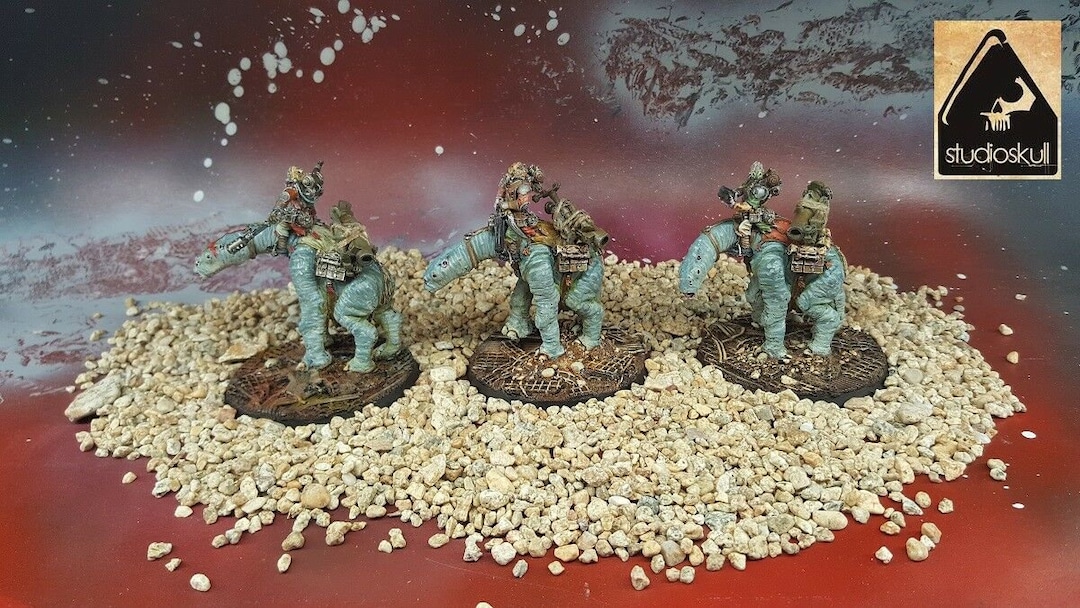 Chaos Renegades Tallarn Mukaali Rider / Mortar Conversion Painted ...