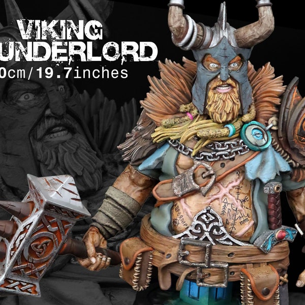 3d Printed Bust Viking - Etsy