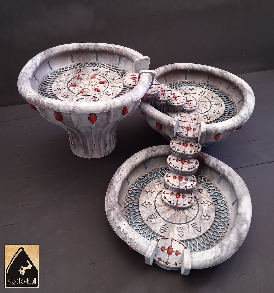 3D Printed Craftworld Eldar Αdministrative Βastion Scenery Terrain ...