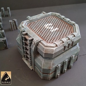 3D Printed Sci-fi Checkpoint Scenery Terrain for War Games 28mm/32mm ...