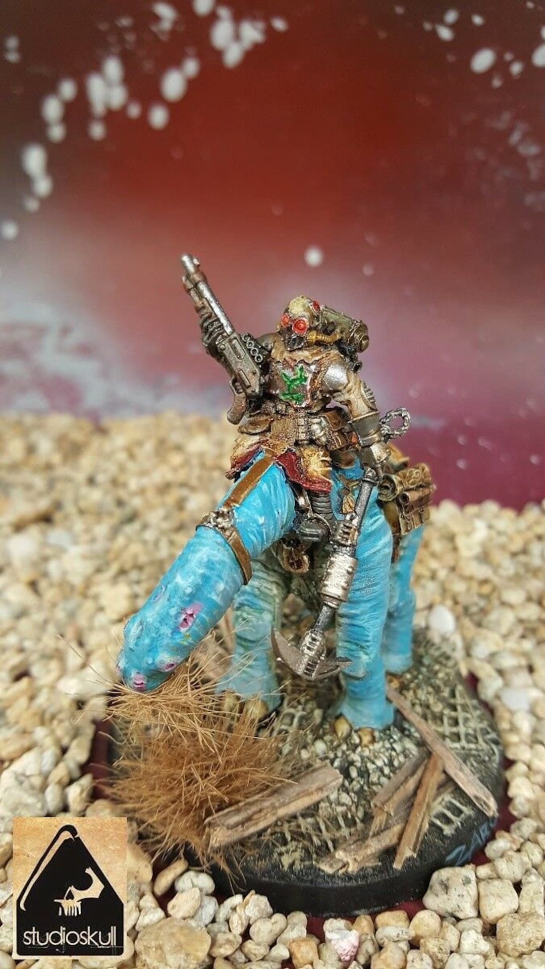 Chaos Renegade Tallarn Mukaali Rider Commander Conversion Painted ...