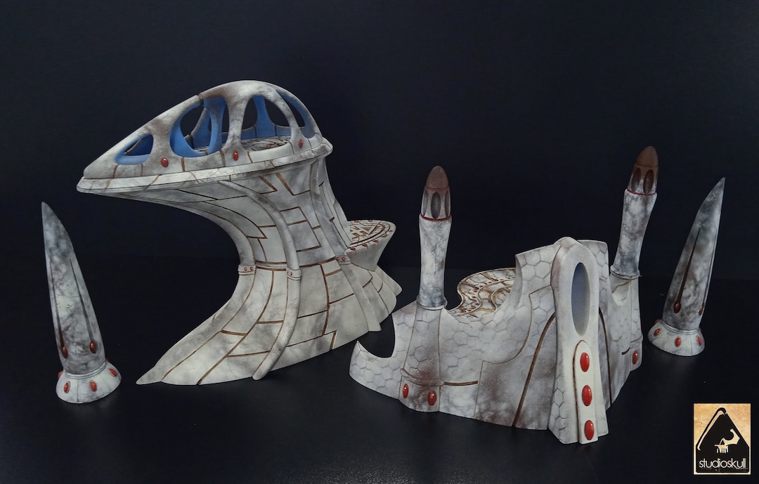 3D Printed Craftworld Scenery Terrain - SET B for War Games 28mm/32mm ...