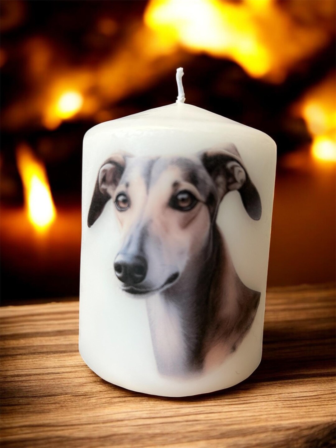 Greyhound Dog Candle, Unscented Home Decor - Etsy