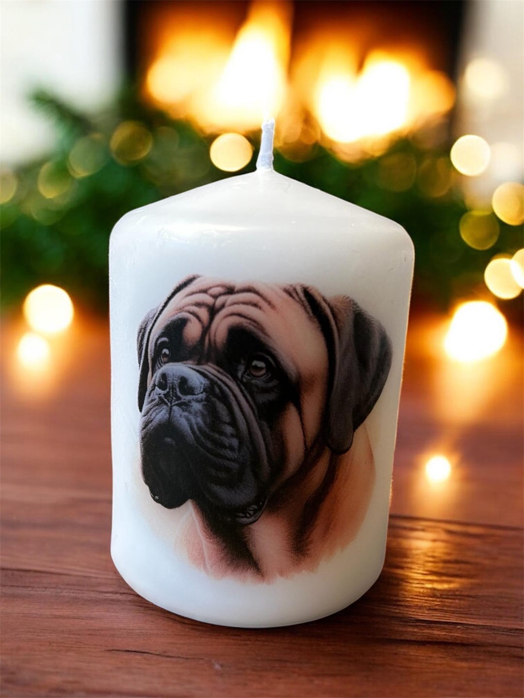 Bull Mastiff Dog Candle, Unscented Home Decor - Etsy
